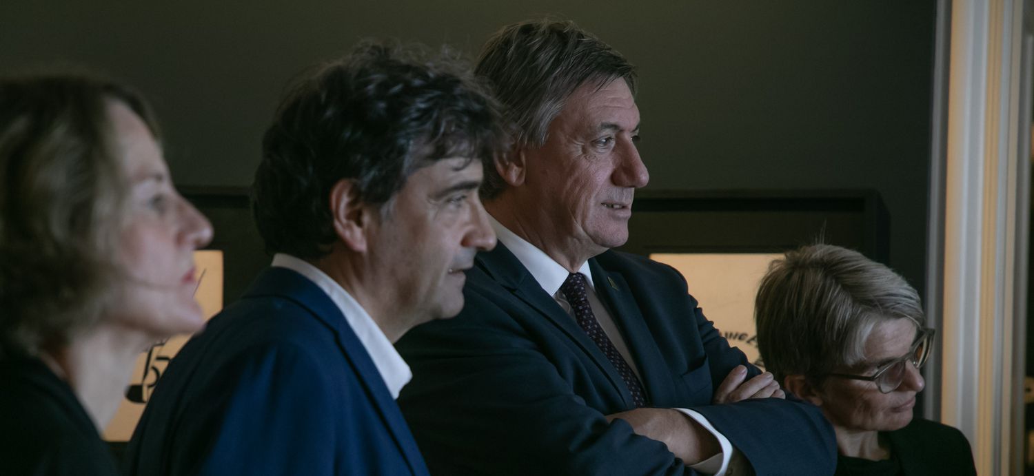 Ministerpräsident von Flandern Jan Jambon eröffnet Ausstellung über ...